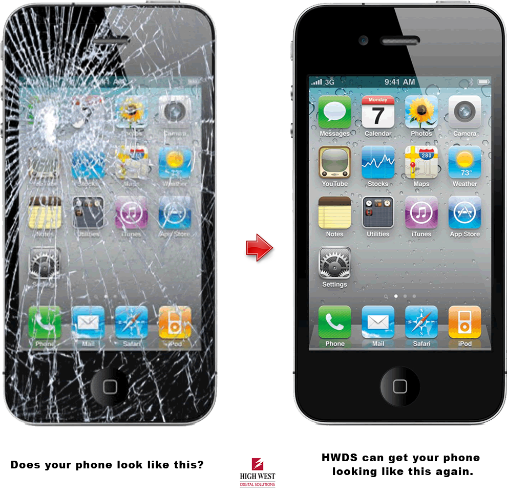 Cracked Screen Repair - Apple Iphone 4s Cracked Screen Fix (1200x1000 ...