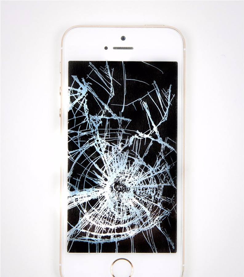 Cracked Cell Phone Screen - Tin City Magic (1600x900), Png Download