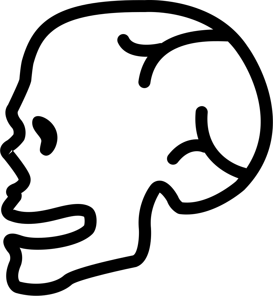 Download Human Skull Side View Comments - Skull Icon Side | Transparent ...