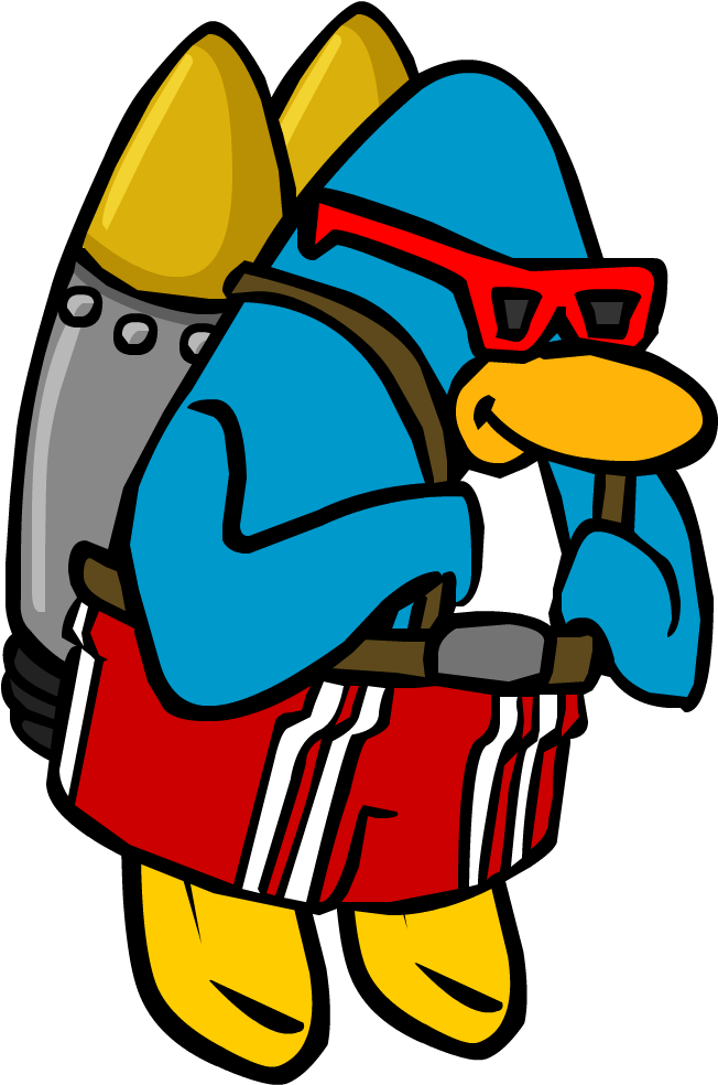 Download Jet Pack Surfer - Club Penguin Jetpack | Transparent PNG ...