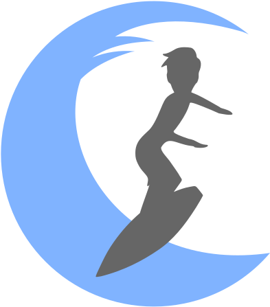 Download Surfing Logo Png - Silhouette | Transparent PNG Download | SeekPNG