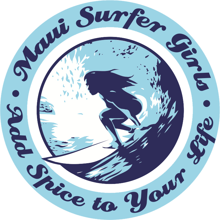 Surfing Girl Logo (732x732), Png Download