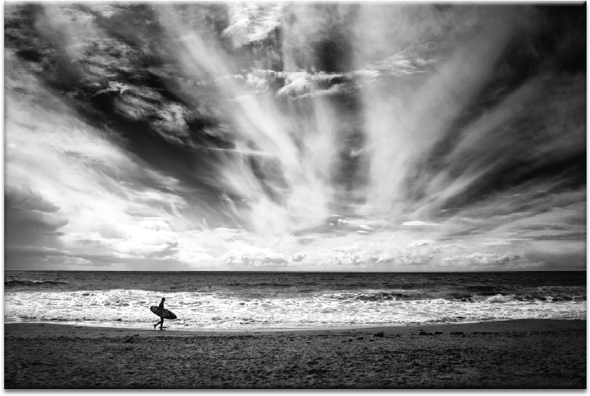 The Lonely Surfer - Trademark Art 'the Loneliness Of A Surfer ...