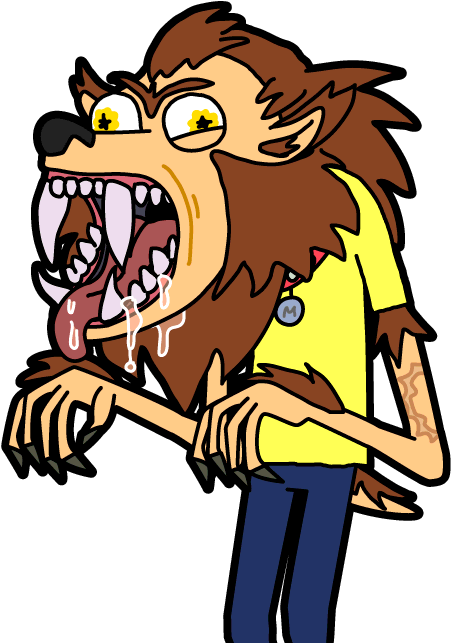 Dog Morty - Rick And Morty Werewolf (470x650), Png Download