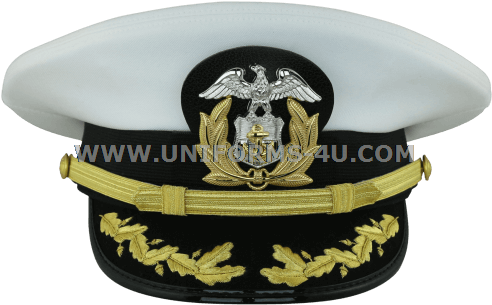 Coast Guard Captain Hat (500x318), Png Download