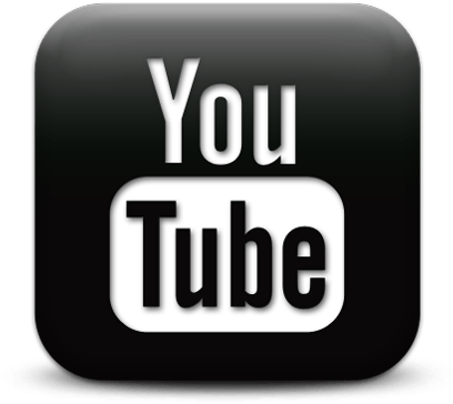 Black Youtube Button - Youtube Logo Png Black (433x437), Png Download