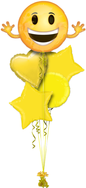 Smiley Face And Hands Emoji Birthday Balloon - Emoticon Happy Birthday ...