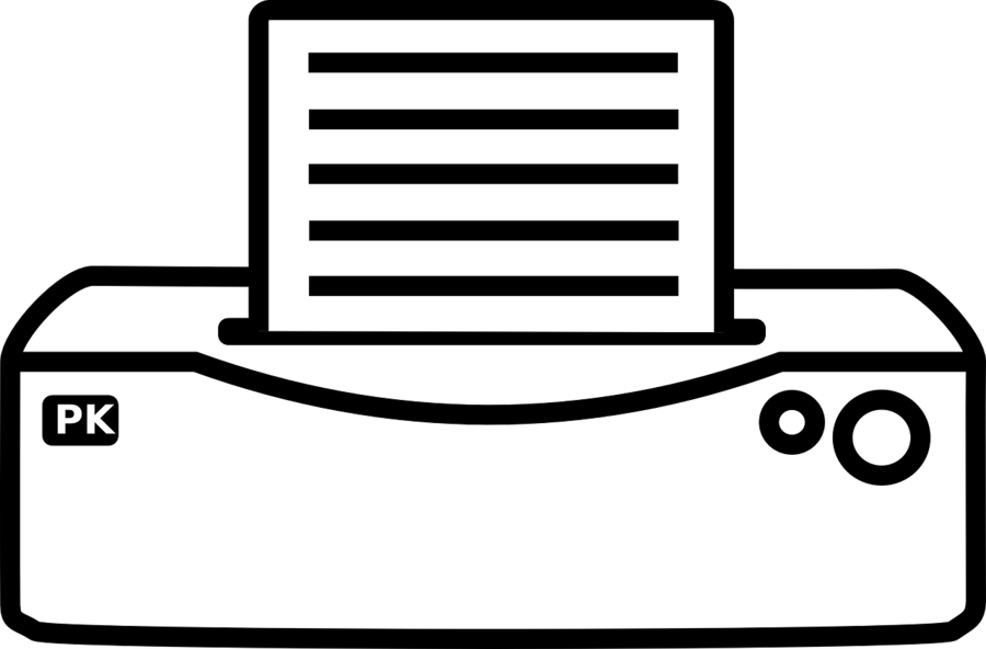 Download Printer Vector Icon Clipart Printer Clip Art - Dot Matrix ...