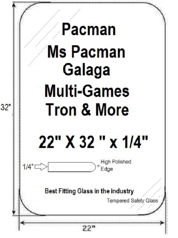 Arcade Cocktail Table Top Glass - Glass (1000x1000), Png Download
