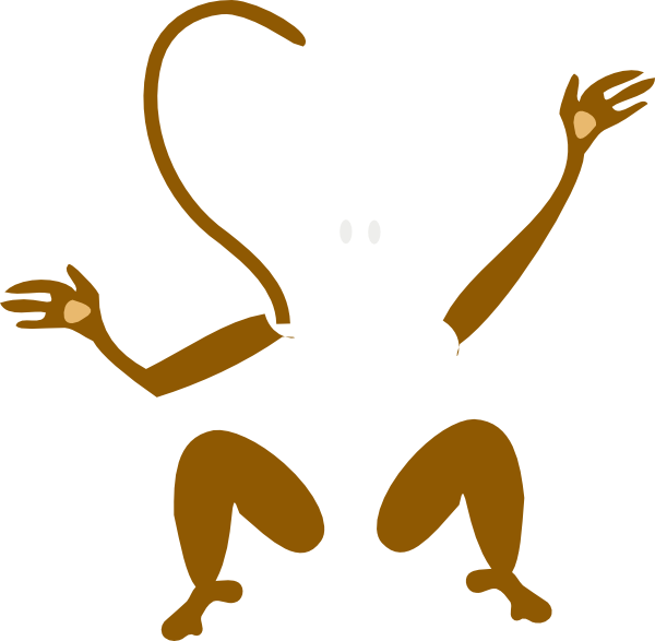 Arms And Legs Png Picture Library Stock - Monkey Clipart Transparent ...