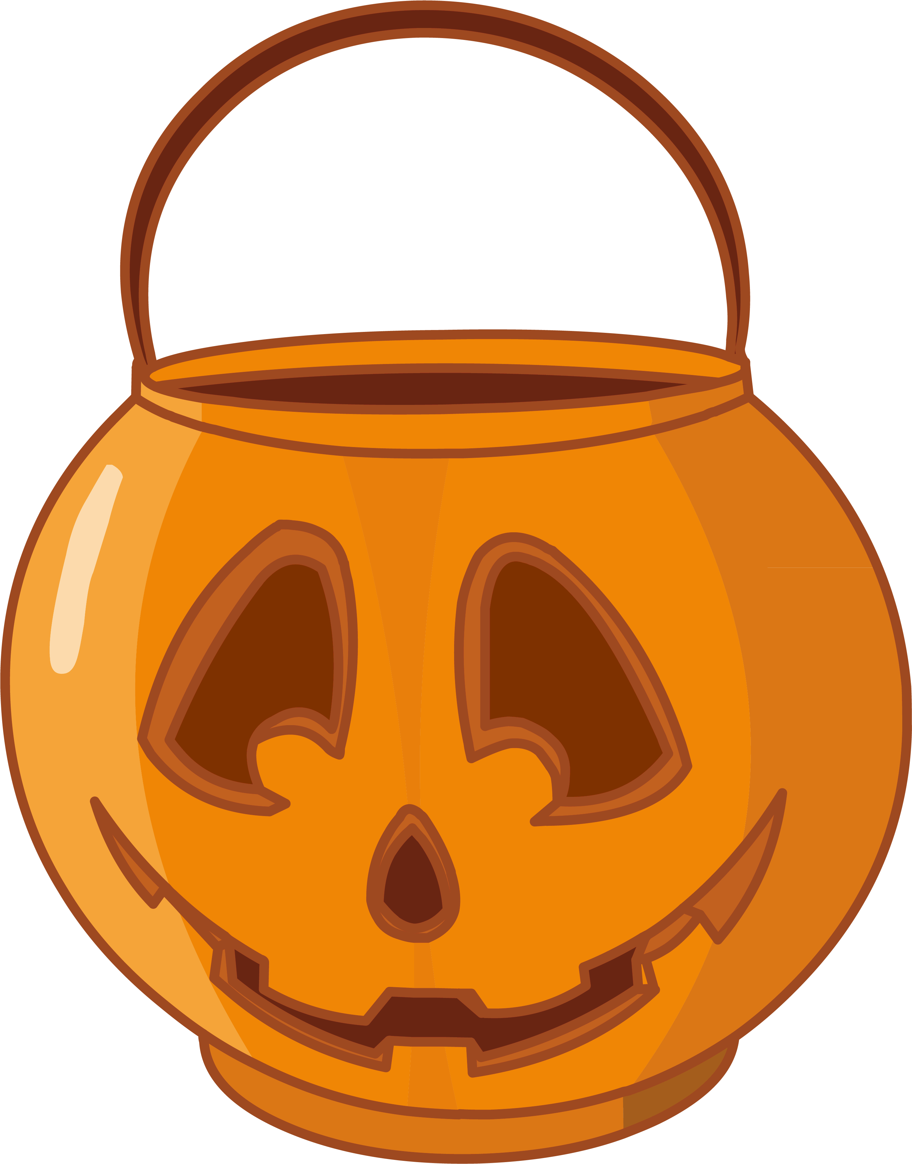 Halloween Candy Bucket Clipart 3 By Patricia - Pumpkin Basket ...