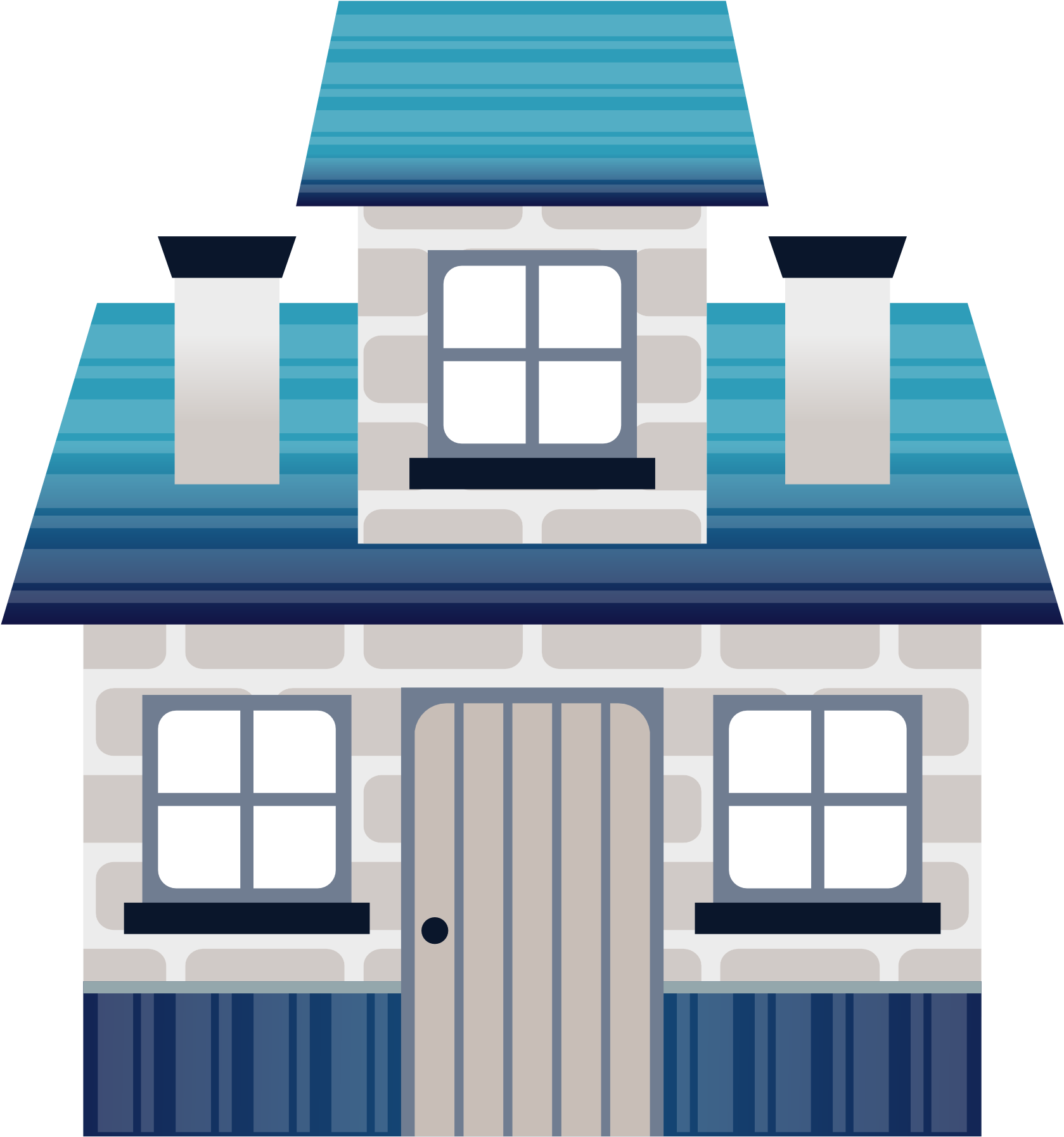 Clip Art Abstract Shop Store House 2 Scalable - House Vector Art Png ...