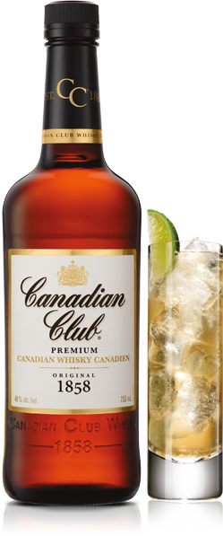 Canadian Club - Canadian Club Whisky Png (249x597), Png Download