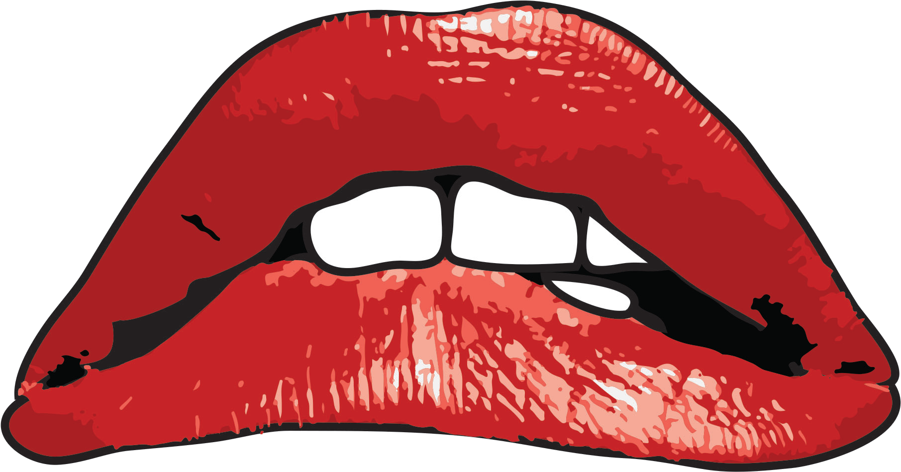 Participation - Rocky Horror Show Lips (1897x973), Png Download