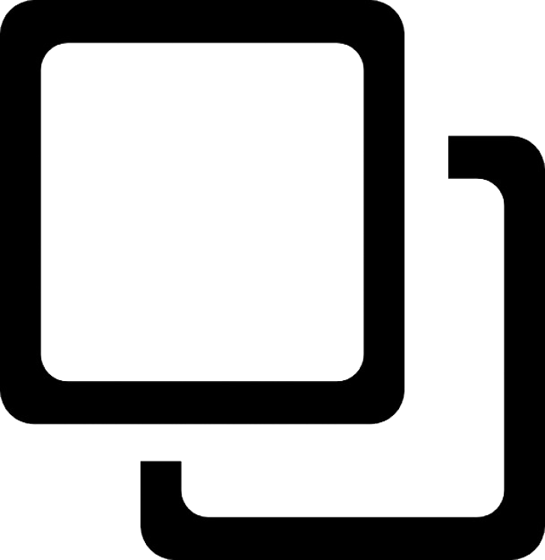 Download - Square Overlapping Icon (609x626), Png Download