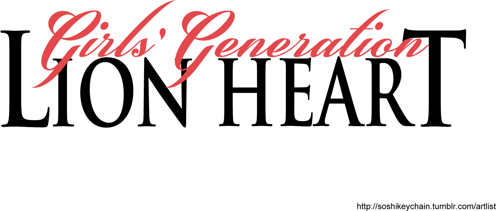 Download Lion Heart Text Logo - Girls Generation Logo Png | Transparent ...
