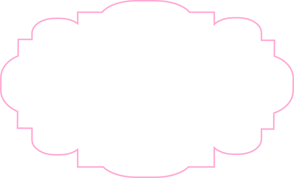 Pink Label Frame Clip Art Download - Clip Art (600x364), Png Download