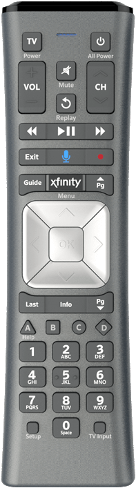 Power Keys - Xfinity Remote Xr11 (365x770), Png Download