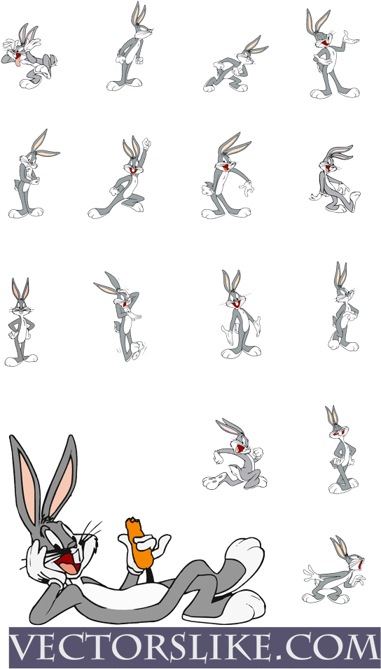 Download Bugs Bunny Vector Free - Bugs Bunny Free Vector | Transparent ...