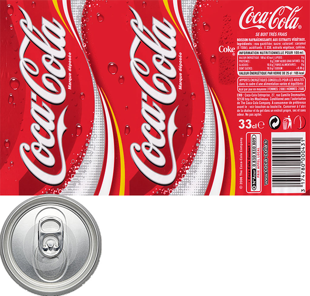 Two Cans Of Coke (614x587), Png Download
