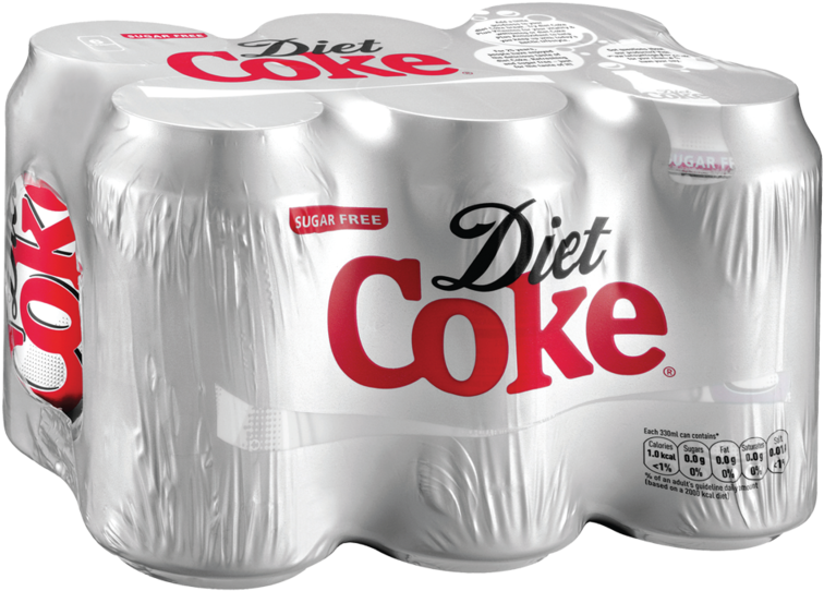 Download Diet Coke 6 X 330ml Can Multipack - Diet Coke | Transparent ...