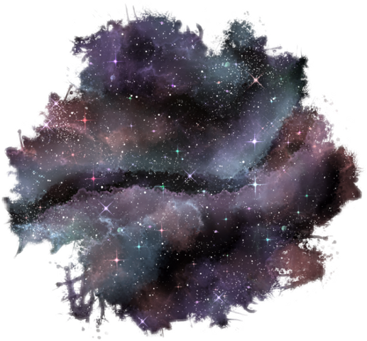 Vector Watercolor Galaxy Png (517x480), Png Download