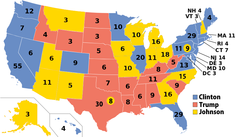 2016 United States Presidential Election Map - Florida Voted For Trump ...