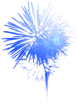 Bright Blue Fireworks - Blue Fireworks Transparent Background (400x400 ...