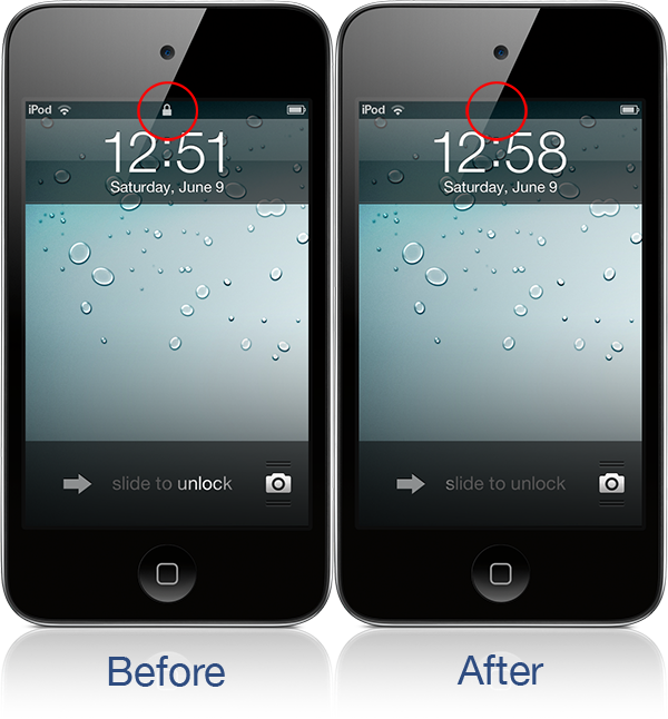 Download Iphone Lock Status Bar Icons - Lock Icon On Iphone ...