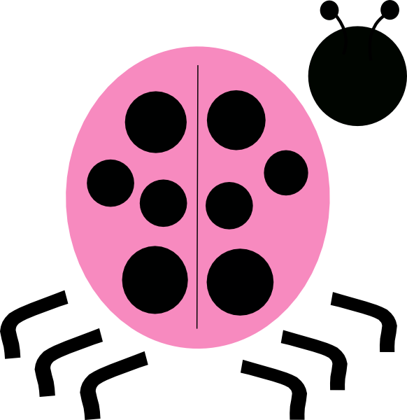 Download Pink Ladybug Clip Art At Clker Com Vector Clip Art - Clip Art ...