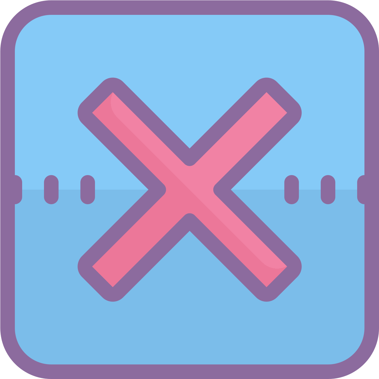 This Icon Is Of A Circle With A Slash Mark Running - Cross Sign White ...