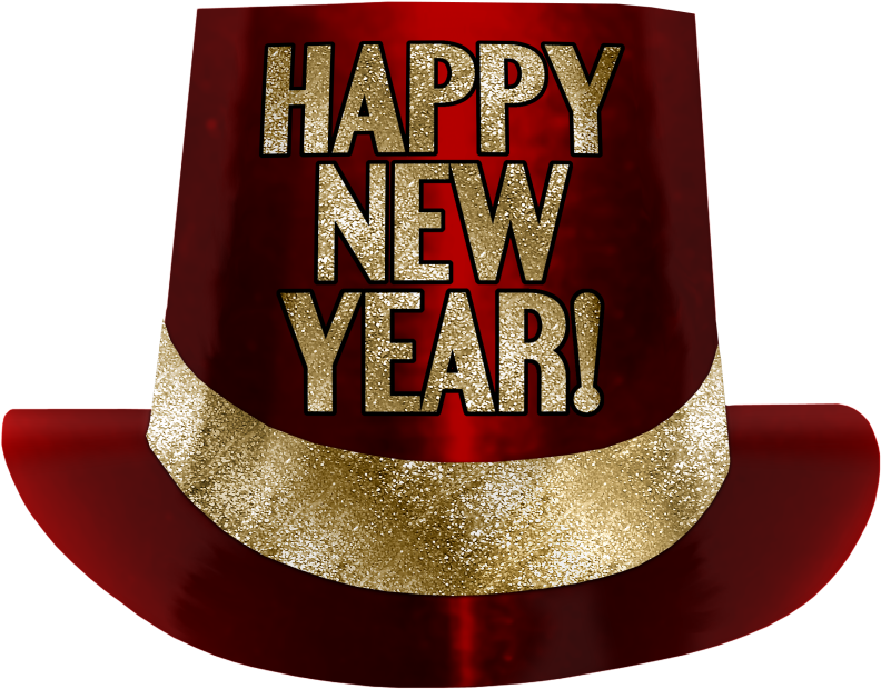 New Year Hats - New Years Hat Clipart (600x473), Png Download