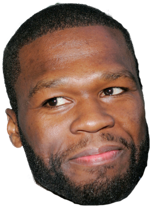 50 Smileys/gifs Sxn - 50 Cent No Background (329x436), Png Download