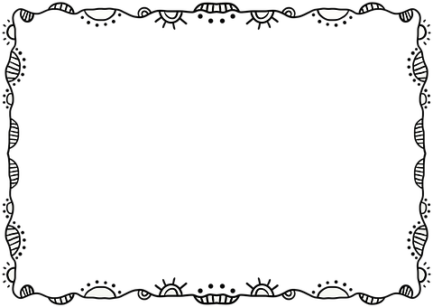 Doodle, Sketch, Artistic, Drawn, Design - Doodle Border Transparent ...