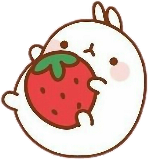 Download Molang Strawberry Cute Kawaii Pink - Molang Fruit ...