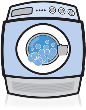 Download 1st Class Laundry - Washing Machine Png Cartoon | Transparent ...