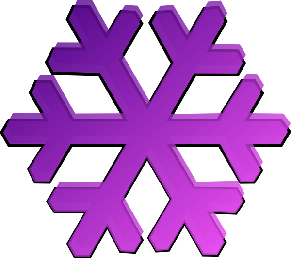 Purple Snowflake Clip Art - Clip Art Purple Snowflake (600x533), Png ...