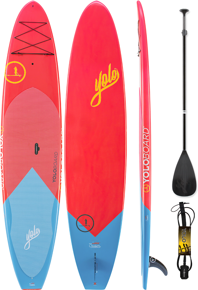 Yolo 12' Coastal Cruiser Stand Up Paddleboard - Standup Paddleboarding ...