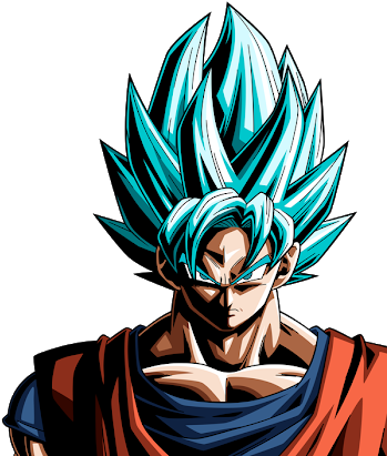 Angry Goku - Goku Ssj Blue Xenoverse (351x418), Png Download