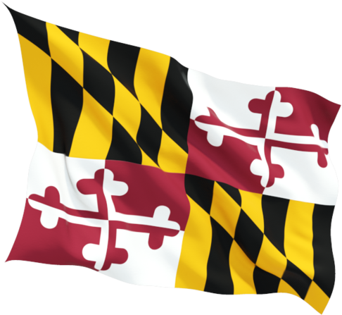 Download Maryland Flag Png - Maryland State Flag Waving Png ...