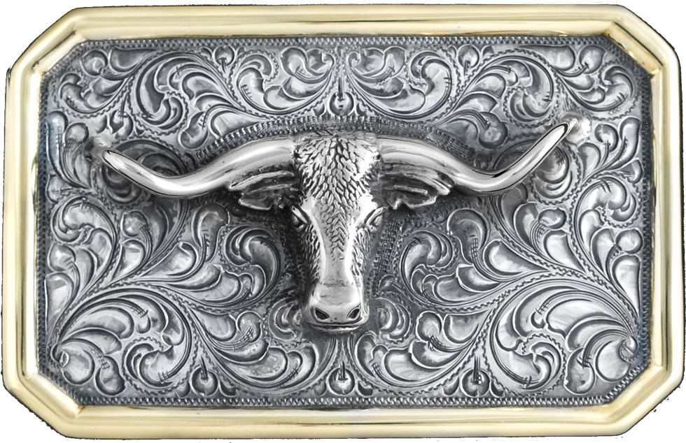 Longhorn Gold Edged Trophy - Gold Belt Buckles Png (1024x1024), Png ...