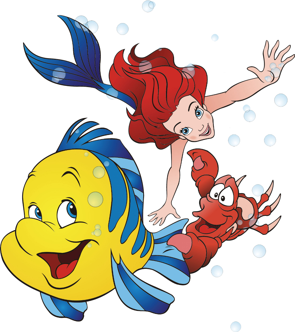 Littlemermaid Flounder Sebastian Cartoon - Sebastian The Little Mermaid ...