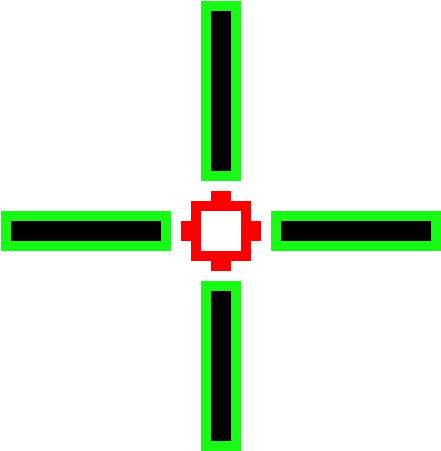 Download Wierd Crosshair Pixel Art - Cross | Transparent PNG Download ...