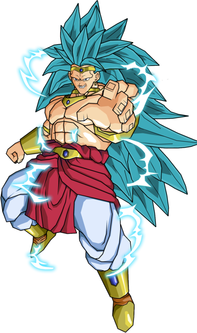 Clipart Freeuse Broly Transparent Blue Hair Controlled - Dragon Ball Z ...