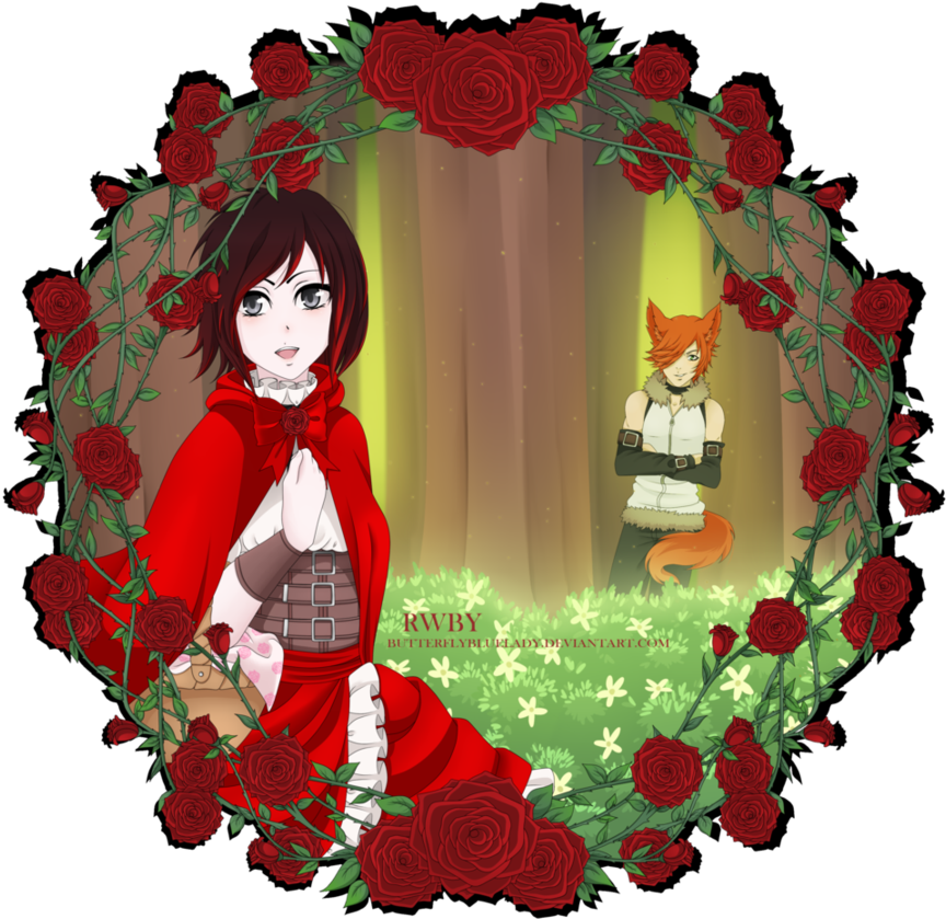 Com Little Red Riding Hood Red Flower Christmas Christmas - Rwby Ruby ...