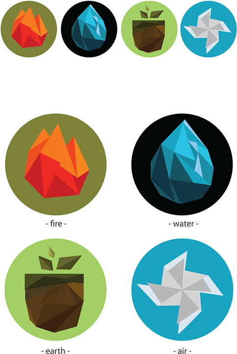 Four Elements Design (600x849), Png Download