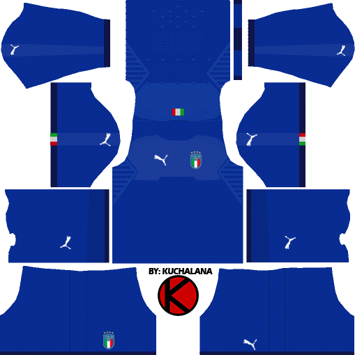Italy 2018 Kit - Kit Italy Dream League Soccer 2018 (509x510), Png Download