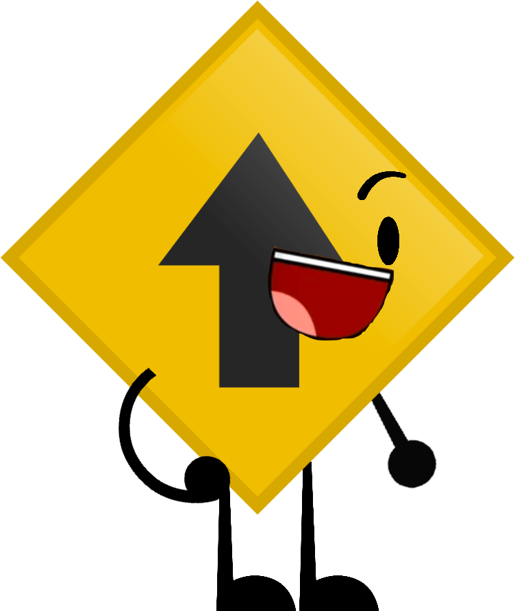 Object Terror Road Sign - Bfdi Road Sign (760x901), Png Download