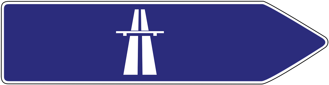 Download Highway Direction Road Sign Png - Panneau Autoroute Png ...