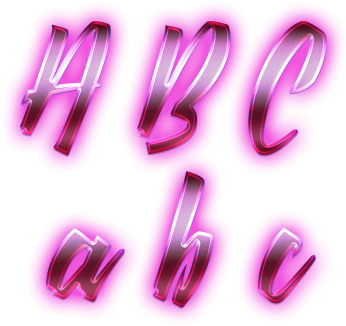 Download Neon Alphabet, Neon, Alphabet, Black Png And Psd - Alphabet ...